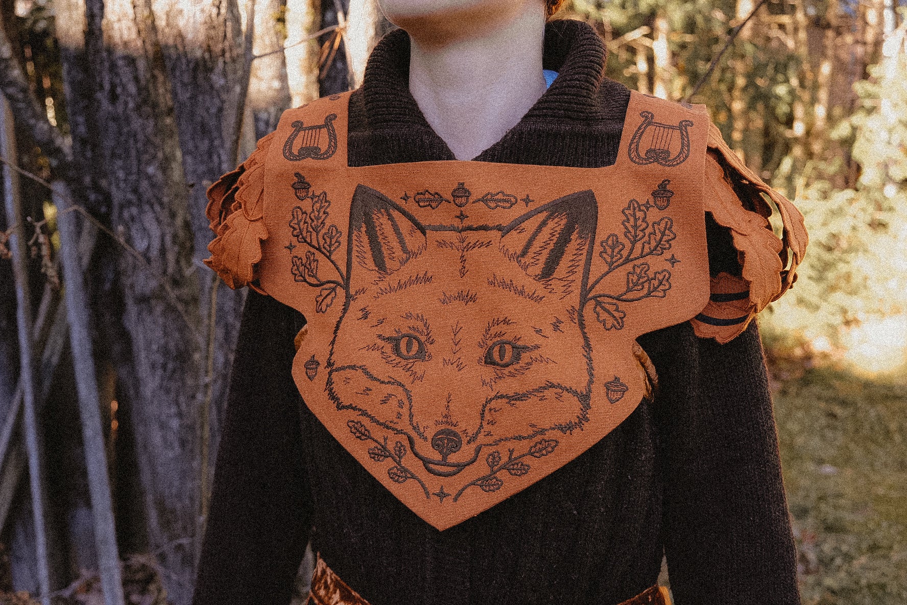 Bard Fox chest piece- Foxchant & Ravenspell – Folkloress